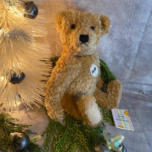 Steiff 022456 Elmar Teddy Bear Plush 13" 34cm Button & All Tags. Glass ...