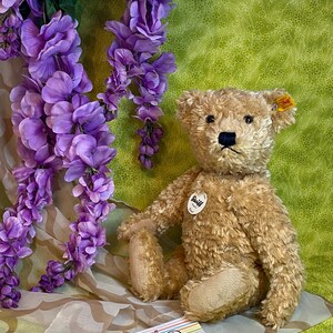 Steiff 022456 Elmar Teddy Bear Plush 13" 34cm Button & All Tags. Glass ...