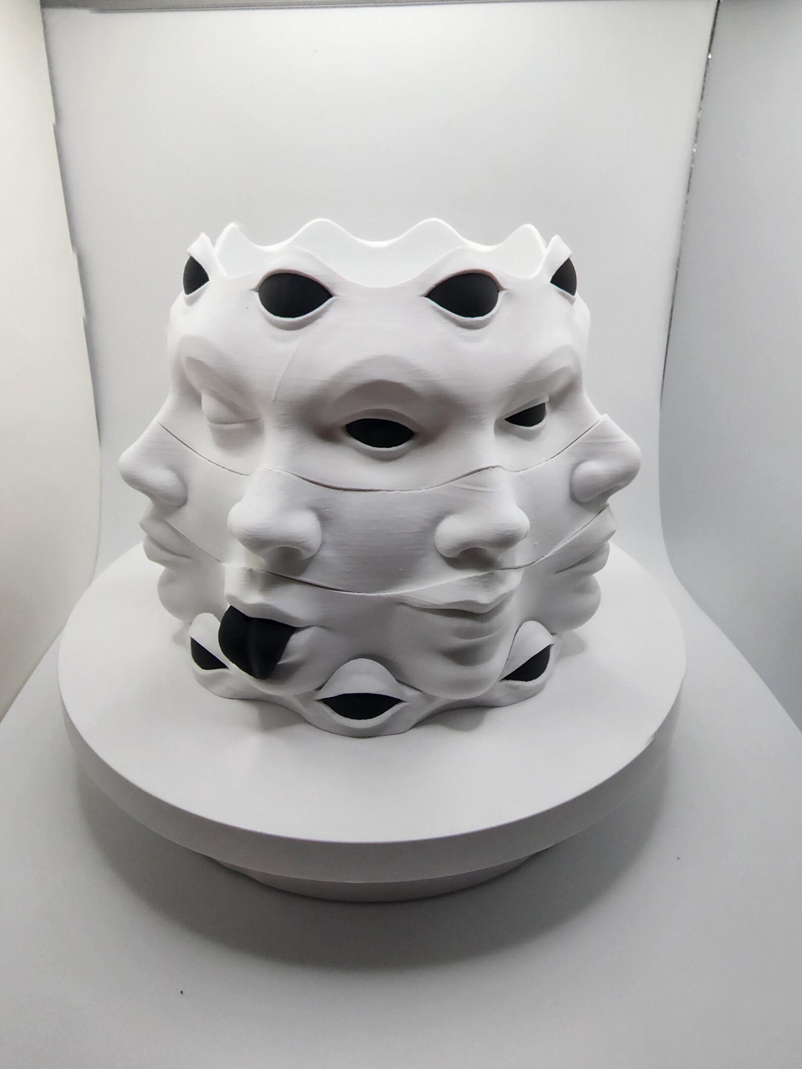 Multi-faced Rotating Optical Illusion Vase - 3D Printed Rotating Art ...