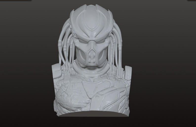 3D Printed Predator Sculpture: Sci-fi Wall Decor - Etsy