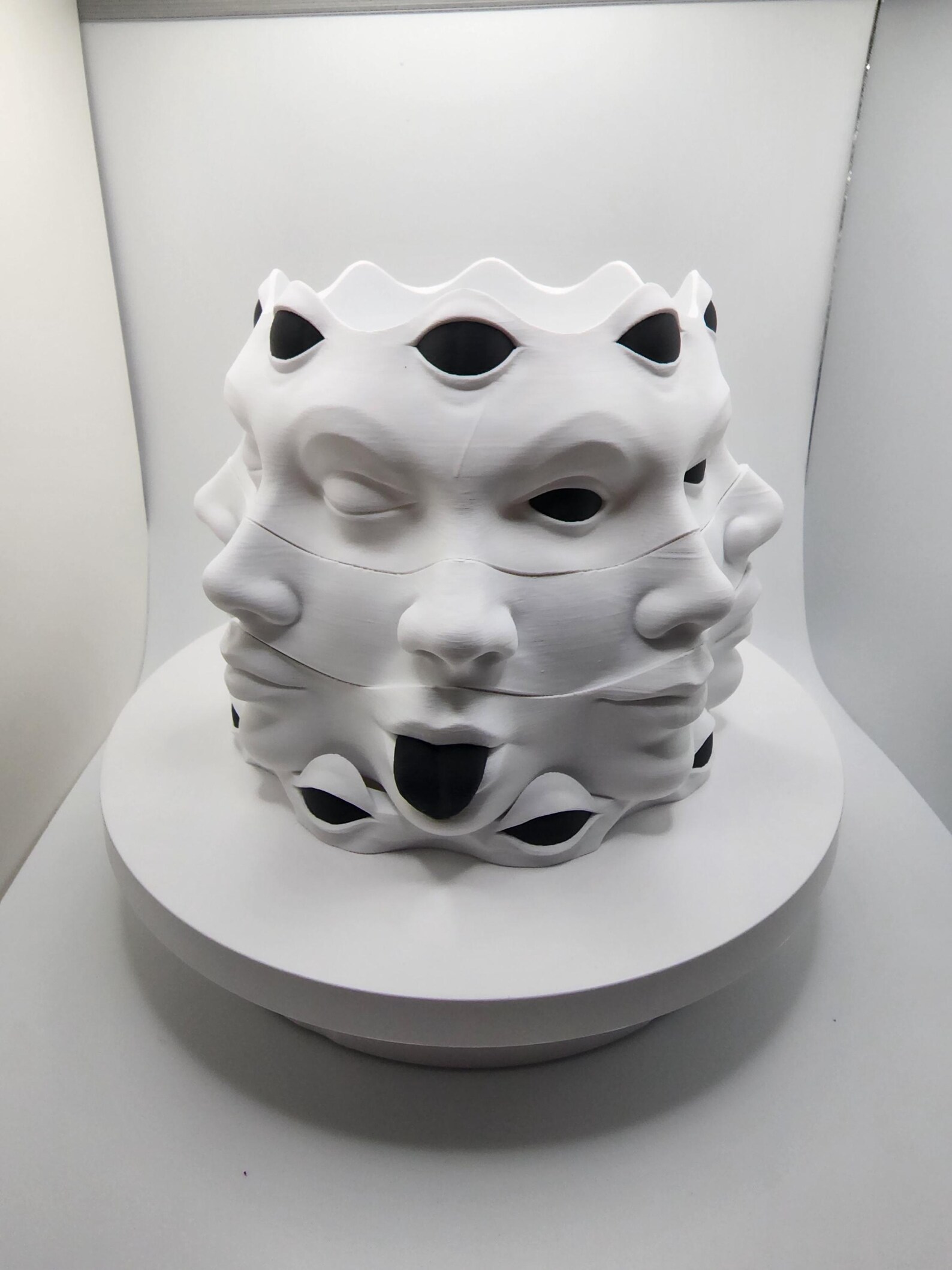 Multi-faced Rotating Optical Illusion Vase - 3D Printed Rotating Art ...