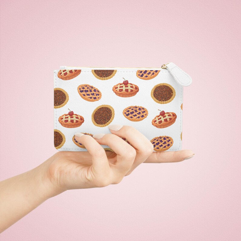 Pie Mini Clutch Bag Food Themed Handbag, Cute Coin Purse, Zipper Pouch ...