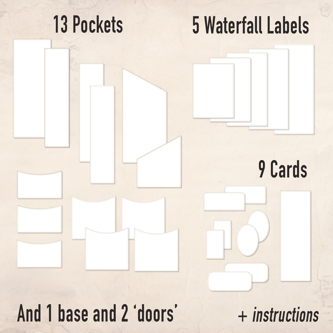 Junk Journal Folio Template, PSD Template, Waterfall Flip Folio Digital ...