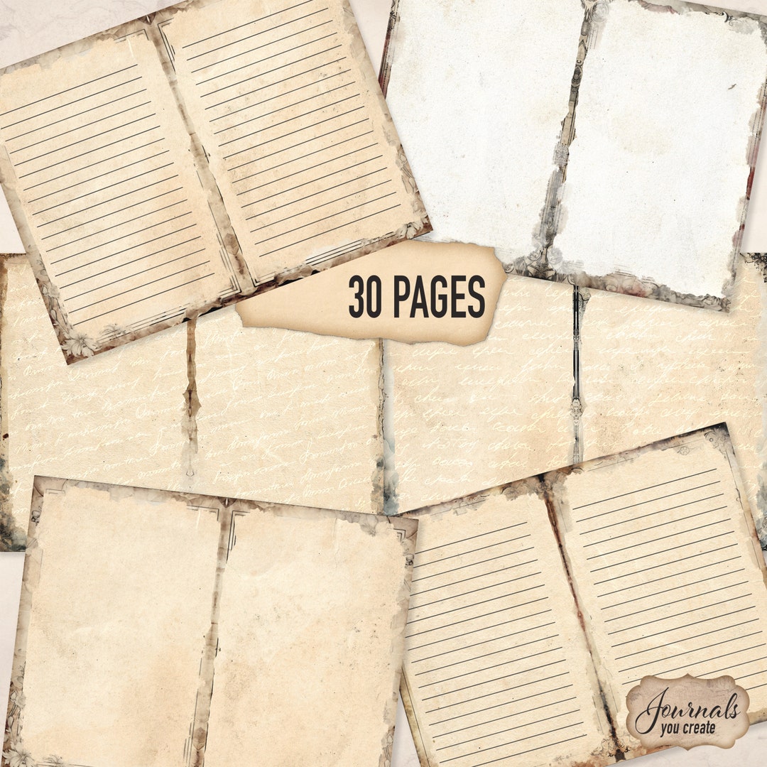 Ancient Paper, Blank Digital Pages, Journal Paper, Lined Pages ...