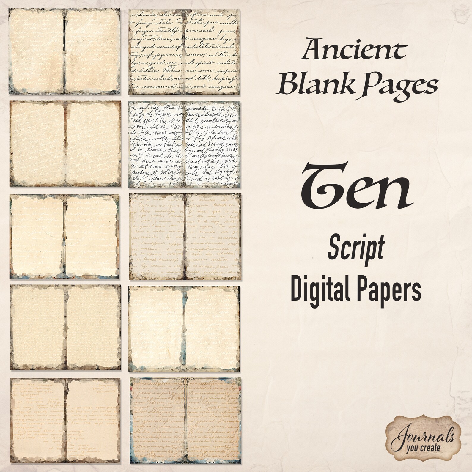 Ancient Paper, Blank Digital Pages, Journal Paper, Lined Pages ...