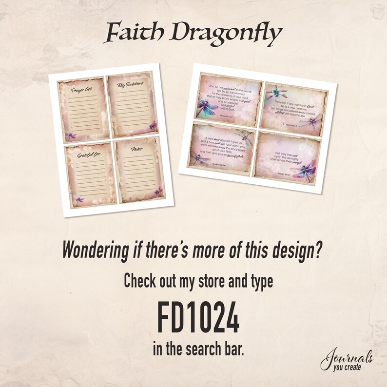 Faith Junk Journal Cards, Dragonfly Paper, Prayer Cards, Christian ...