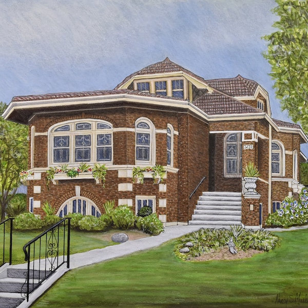 Colored Pencil House - Etsy