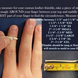 Leather Thimble- ORIGINAL Amazing Handmade Leather Sewing Thimble ...