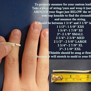 Designer Amazing Handmade Leather Thimble 1 Thimble Light/med. Weight ...