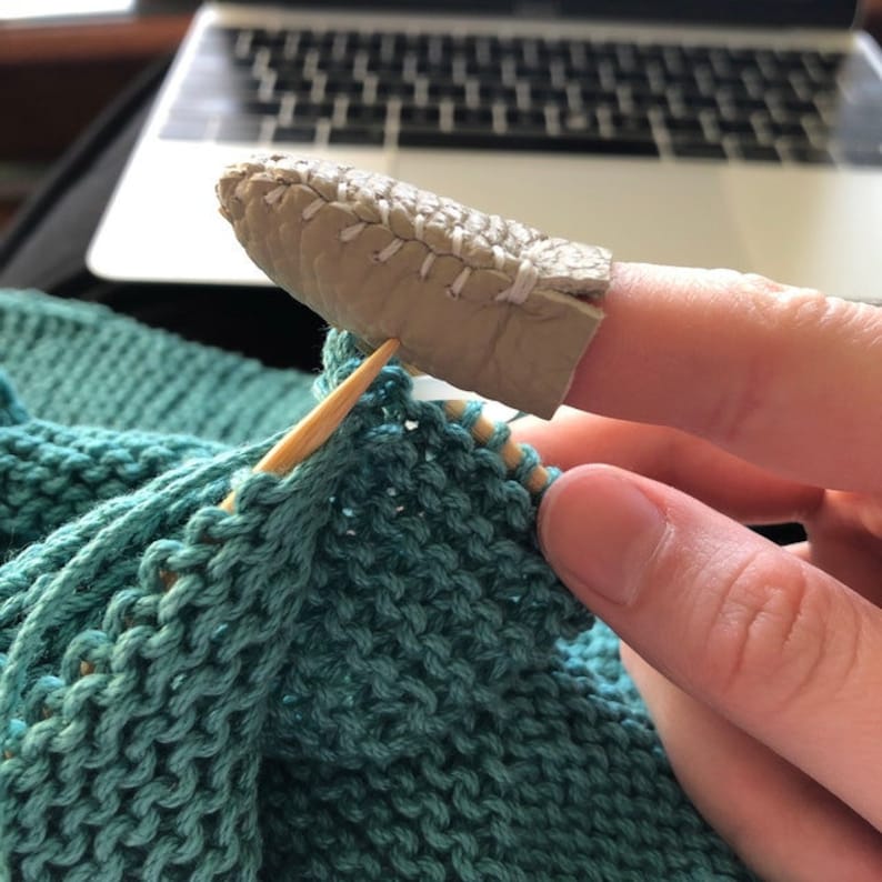 LIGHTWEIGHT Amazing Handmade Leather Sewing Thimble© for Lighter Duty ...