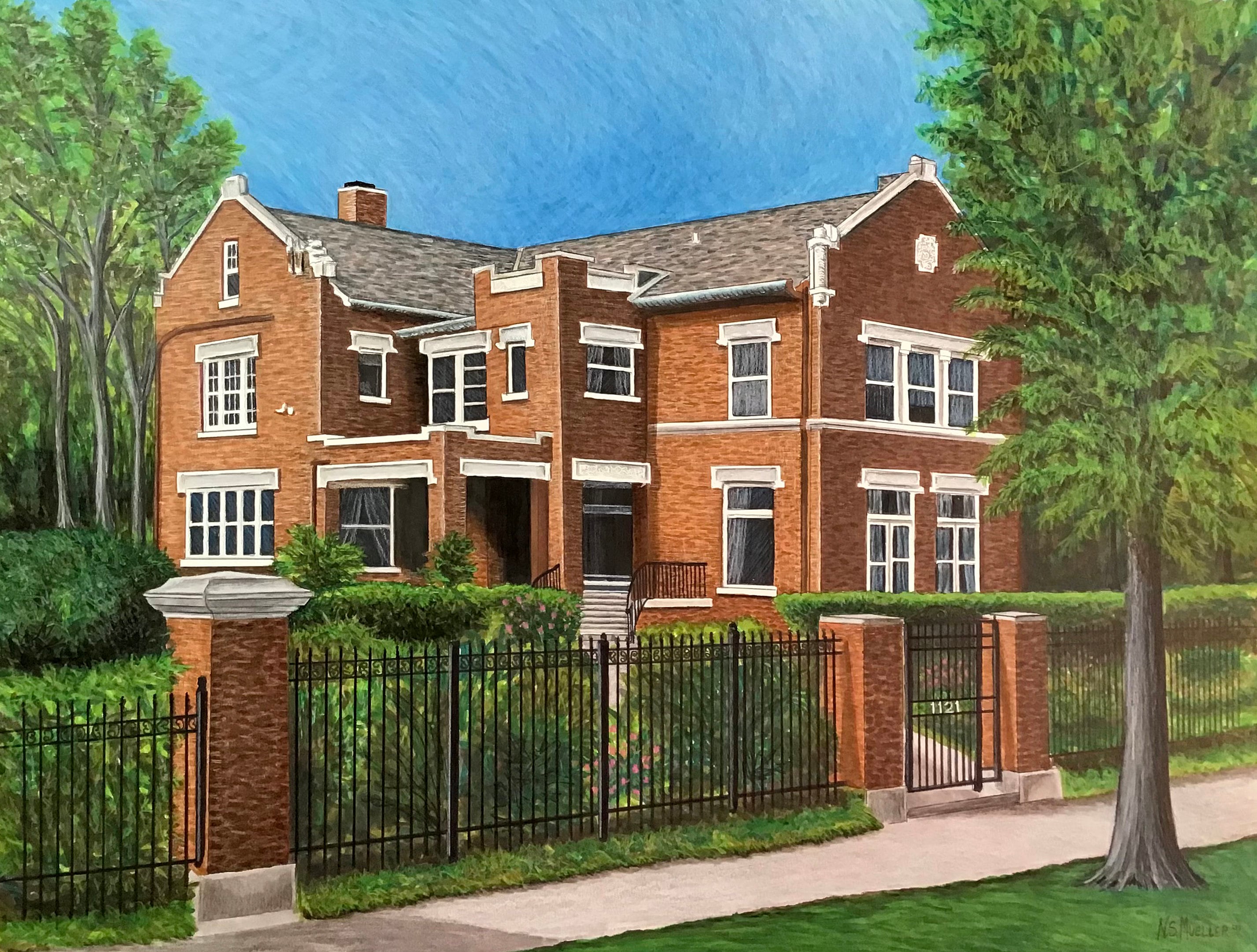 Colored Pencil and Ink House Portraits Artwork ONLY With | Etsy