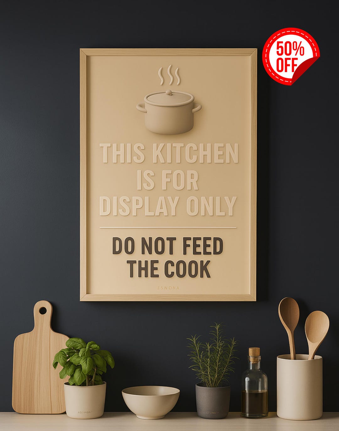 Funny Kitchen Sign Printable – This Kitchen is for Display Only – Do ...