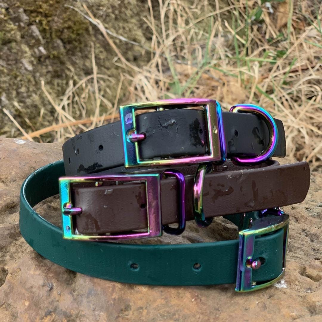 Neochrome Adjustable Biothane Collars - Etsy
