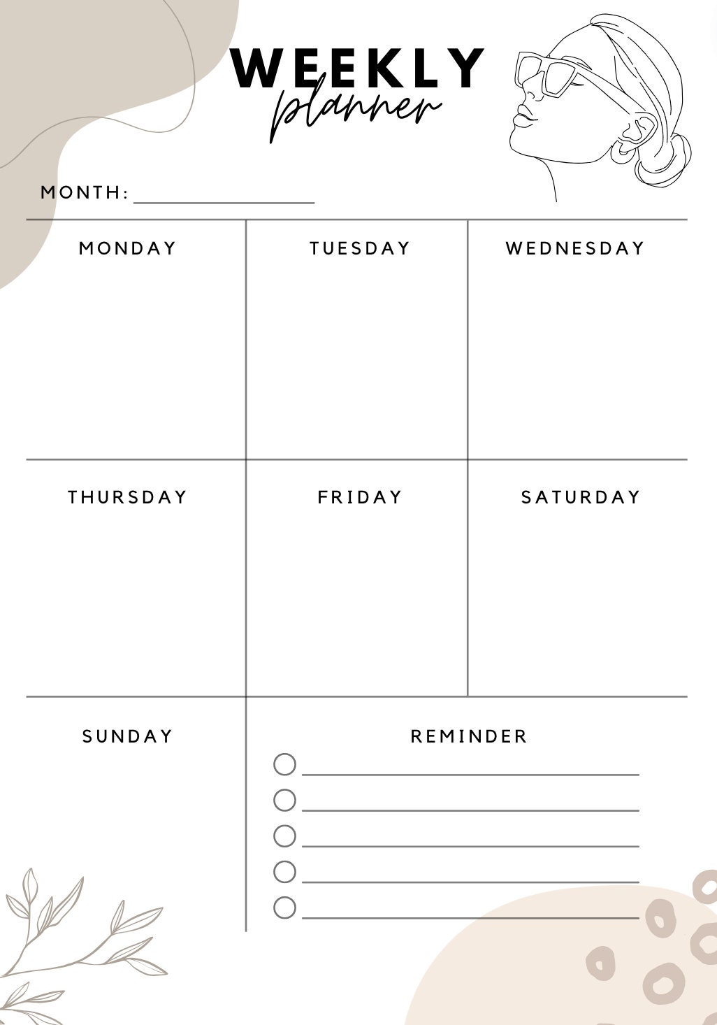 Weekly Planner to Organize Your Week - Etsy
