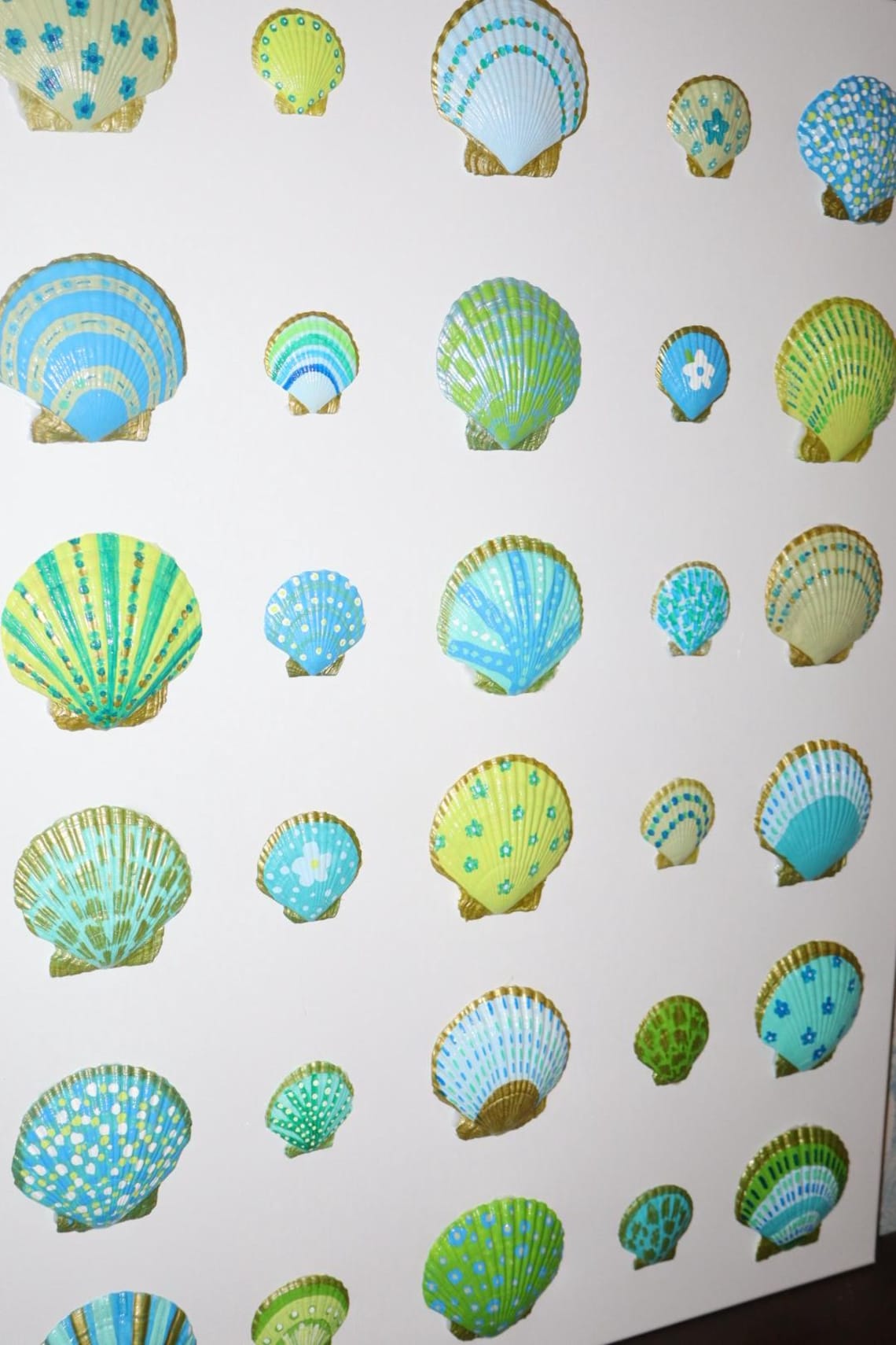 Painted Seashell Canvas - Etsy