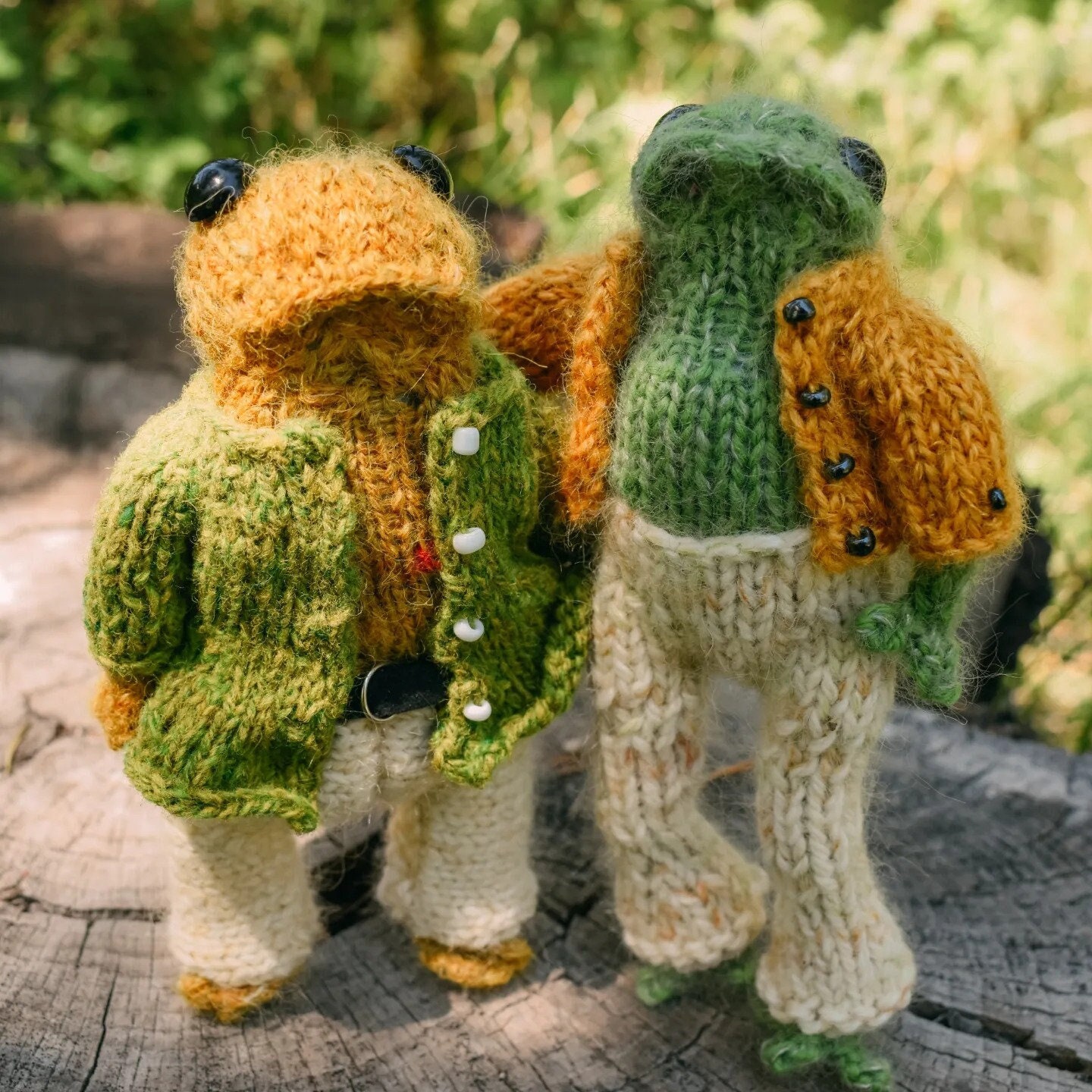 Knitted Frog and Toad Set - Etsy