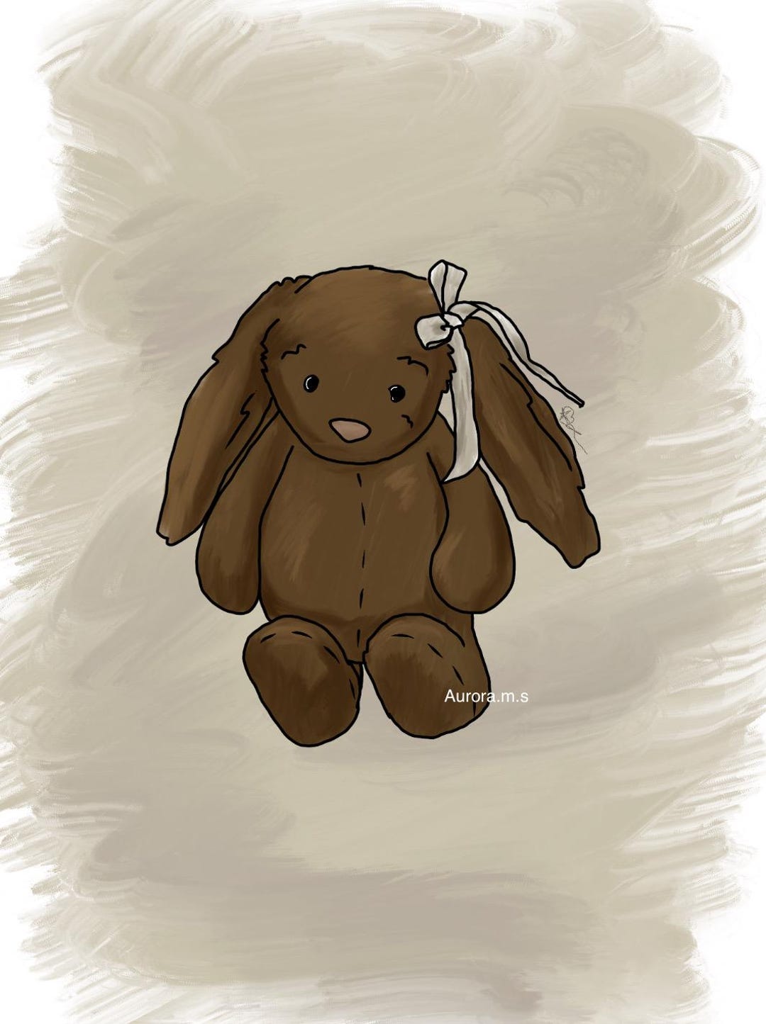 Digital Stuffed Animal Drawing - Etsy