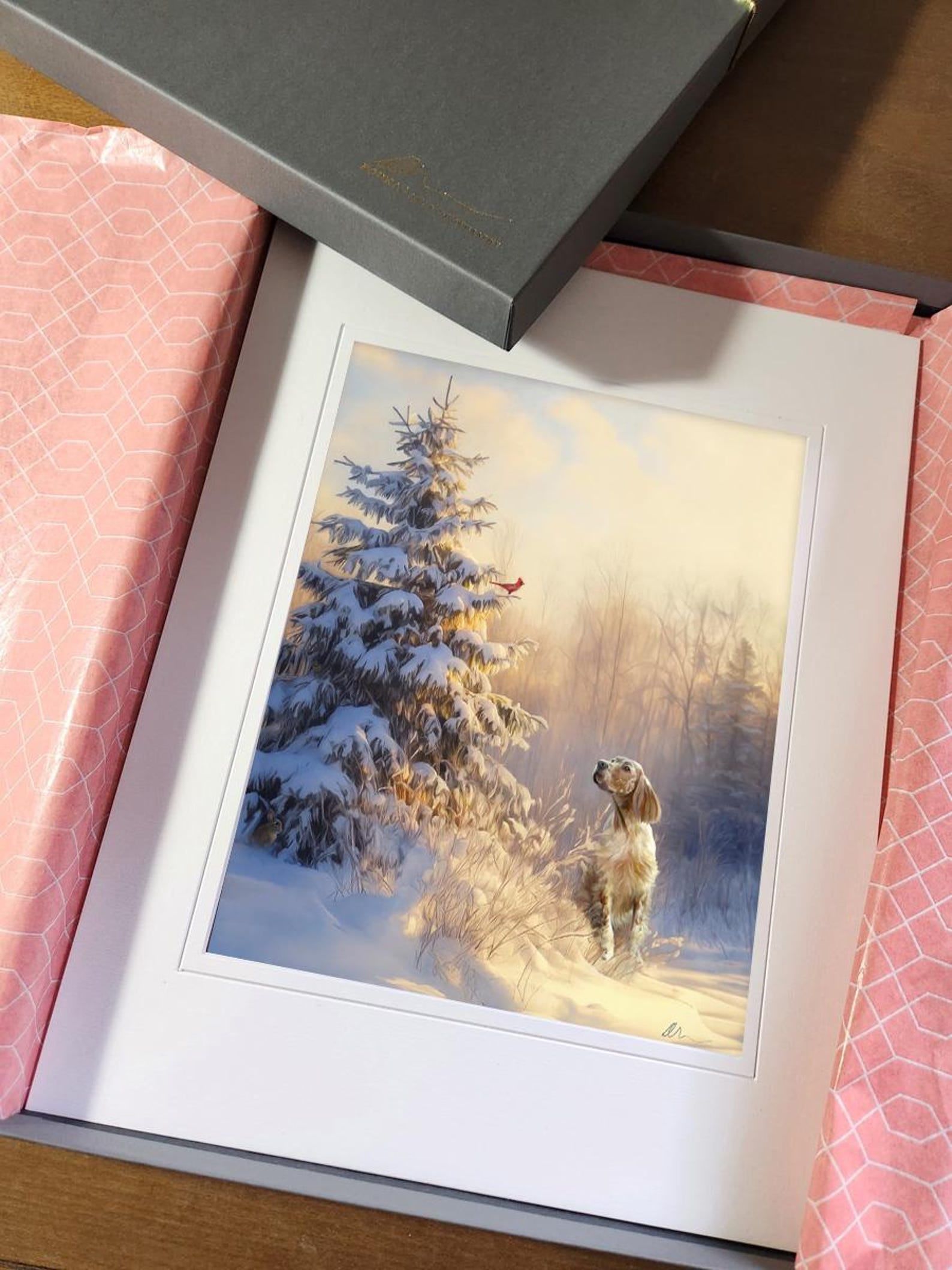 2024 Limited Edition English Setter Holiday - Fine Art Print - Etsy