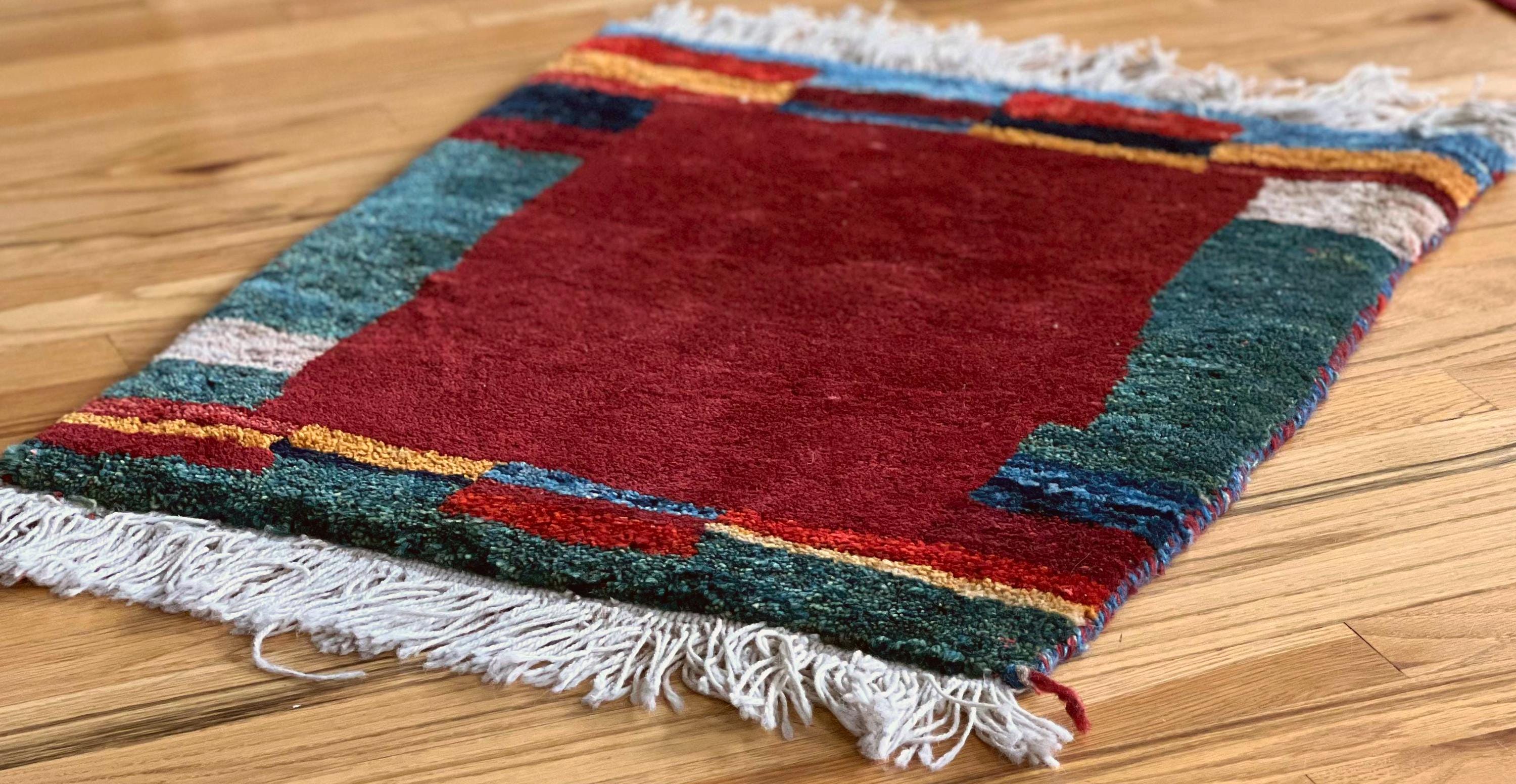 Persian Gabbeh Rug - 22.5 X 27 Inch - Persian Carpets for Living Room ...