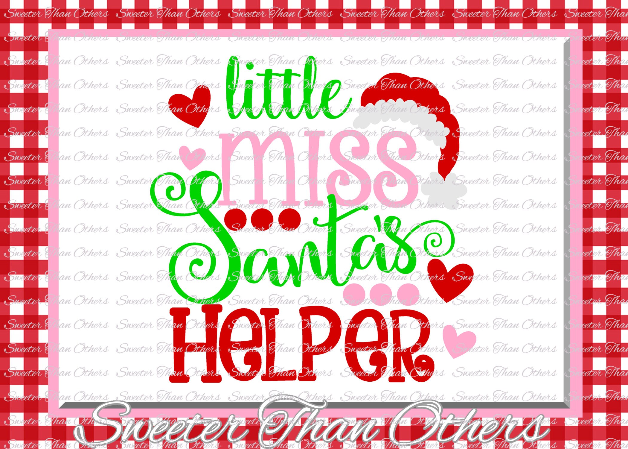 Little Miss Santa's Helper Svg Christmas Svg Dxf - Etsy