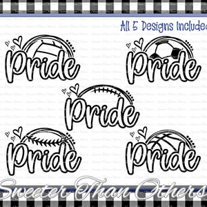Pride Svg, Football Pride, Baseball Pride, Basketball Pride, Pride ...