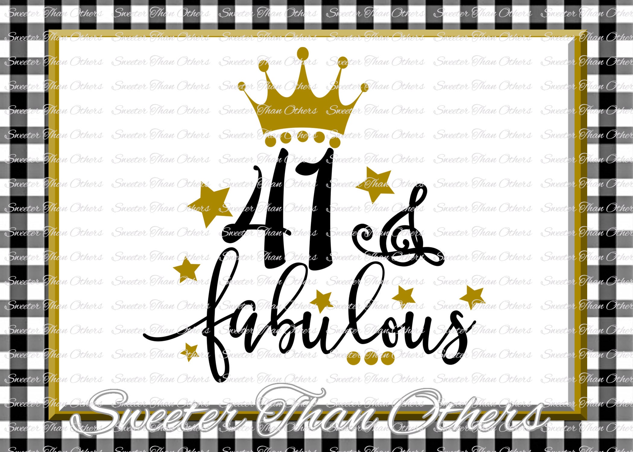 41 and Fabulous Birthday SVG 41st Birthday girl Dxf | Etsy