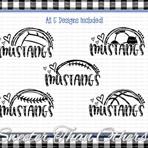 Mustangs Svg Football Mustang Baseball Mustangs Basketball - Etsy