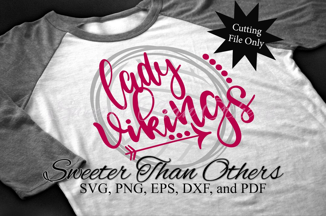 Volleyball Svg, Lady Vikings Svg, Vikings Volleyball Svg, SVG DXF ...