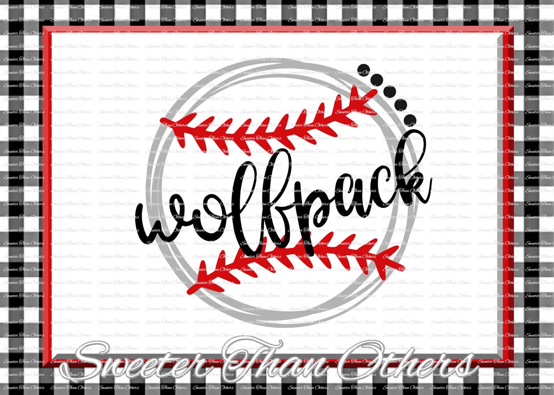 Baseball SVG, Softball Svg, Wolfpack svg, Wolfpack Baseball svg ...