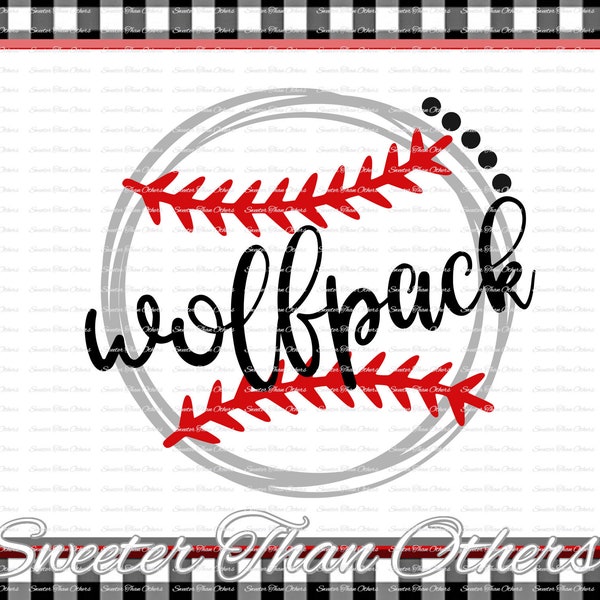 Wolfpack Baseball Svg - Etsy