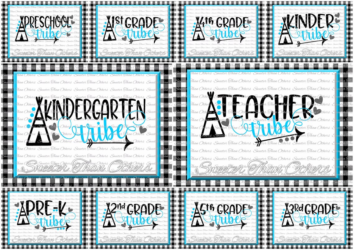 School Tribe SVG Bundle Teacher Tribe Svg First Day of School | Etsy