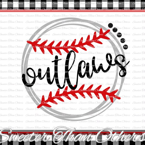 Outlaws Baseball Svg - Etsy