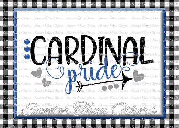 Cardinal Pride Svg Football Cardinal Baseball Cardinal | Etsy