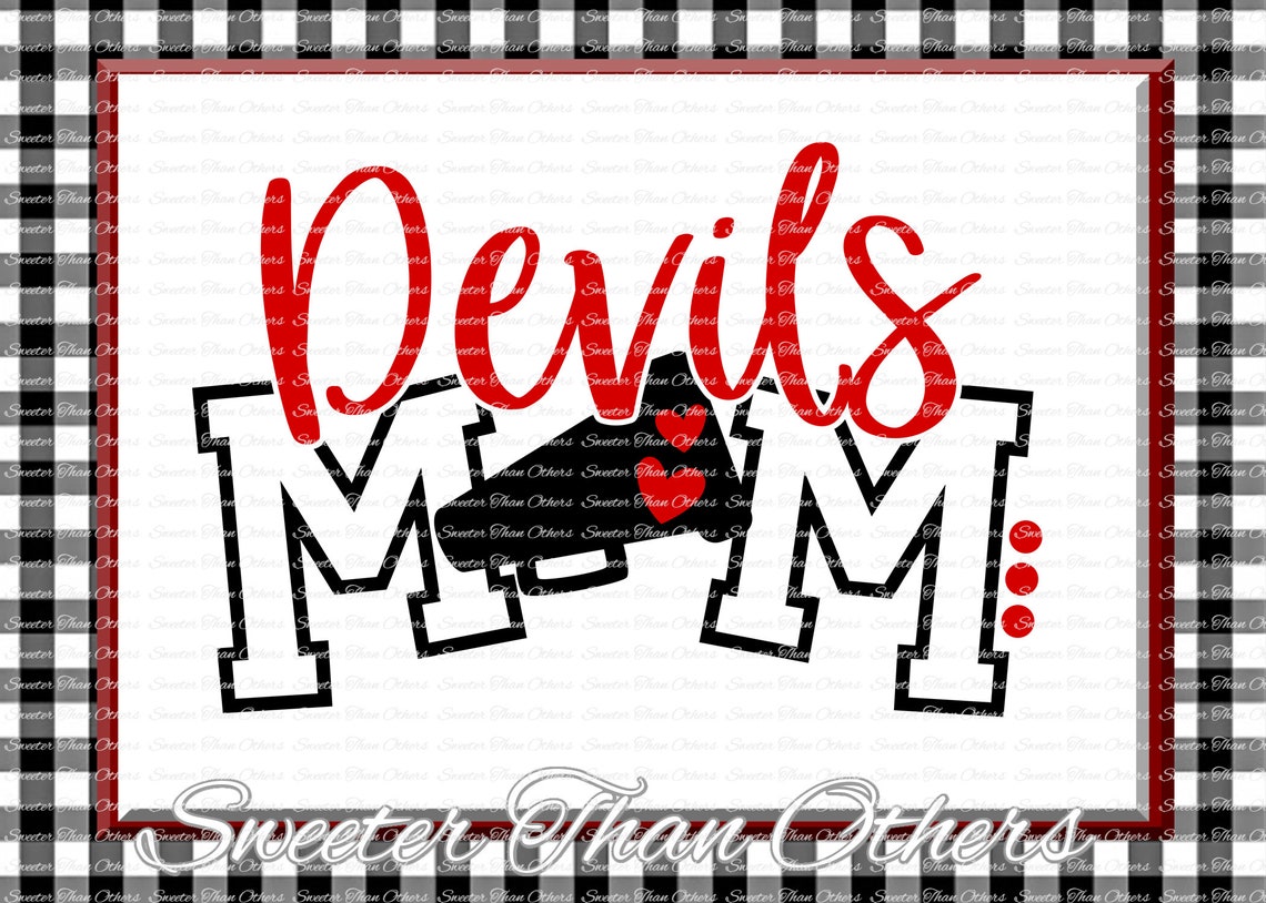 Cheer Mom SVG Devils Cheer Svg Cheerleader Svg Devils Cheer - Etsy
