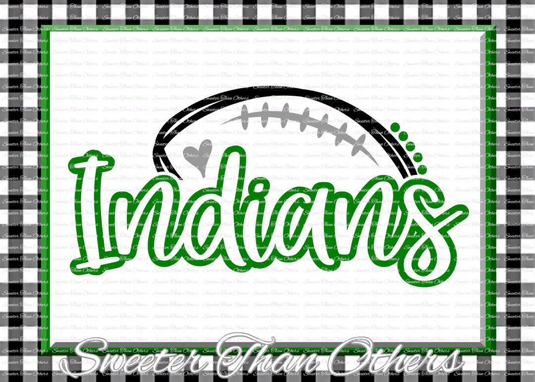 Football SVG, Indians Football Svg, Football Mom Svg, Indian Football ...
