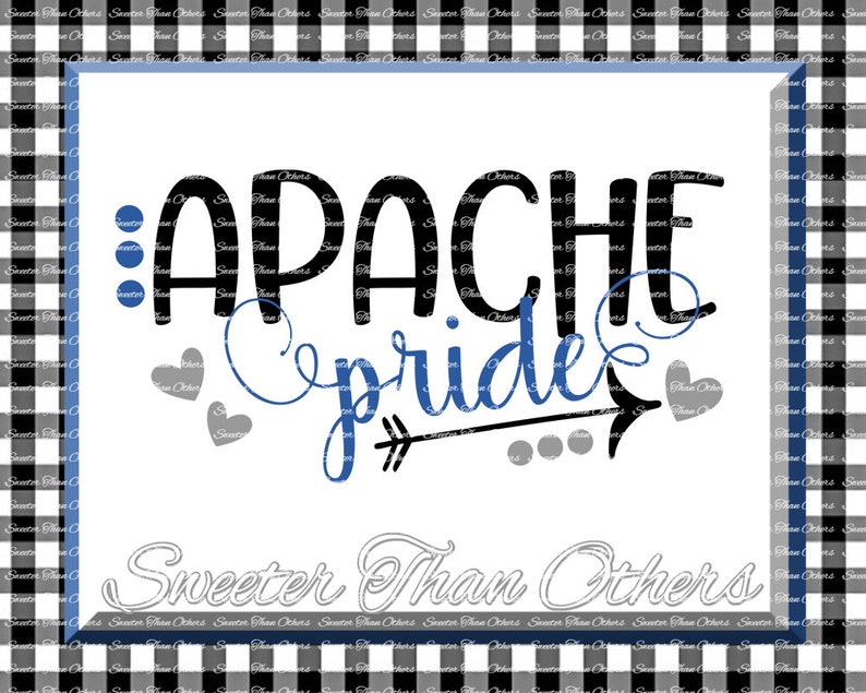 Apache Pride Svg Football Apache Baseball Apache Basketball - Etsy