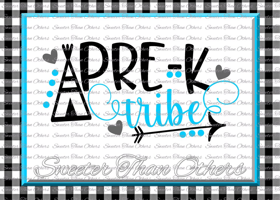 Pre K Tribe Svg, Kindergarten Svg, Teacher Svg, Dxf Silhouette Studios ...