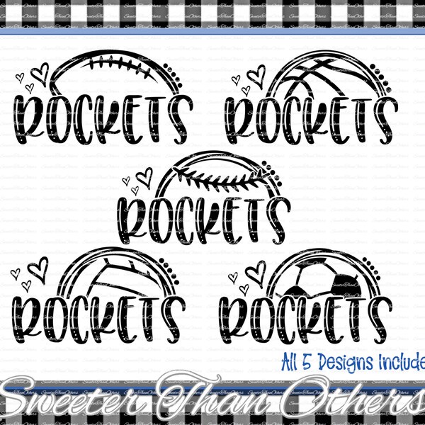 Rocket Clipart - Etsy