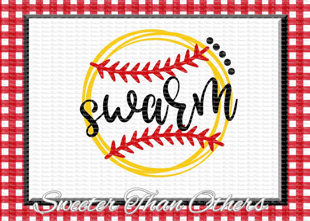 Baseball SVG Softball Svg Swarm Softball Svg Swarm Baseball - Etsy