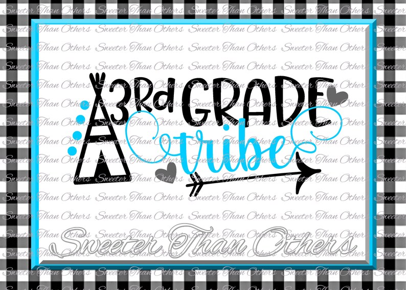 3rd Grade Tribe Svg, Third Grade Svg, Teacher Svg, Dxf Silhouette ...