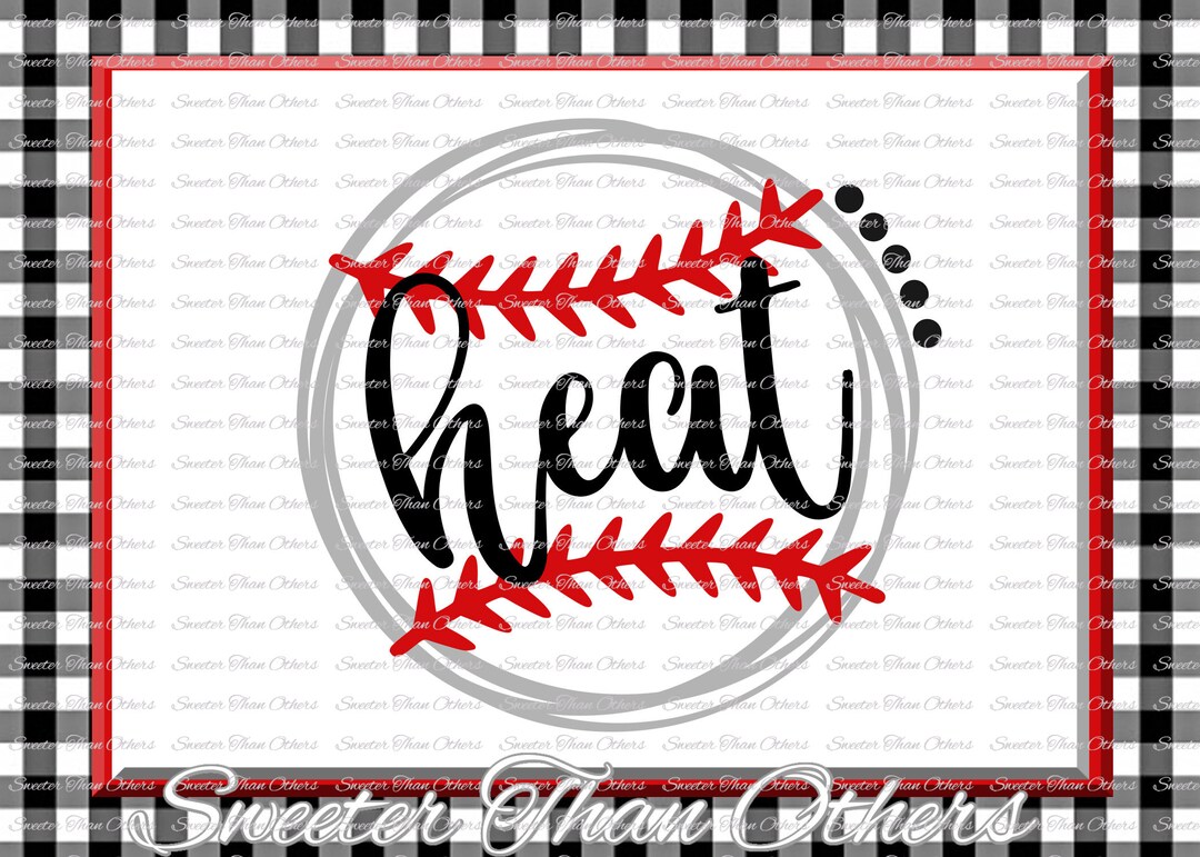 Baseball SVG, Softball Svg, Heat Svg, Heat Baseball Svg, Baseball Cut ...