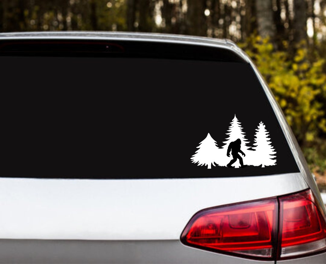Bigfoot Decal Sticker, Sasquatch Decal for Car, Gift for Myself ...