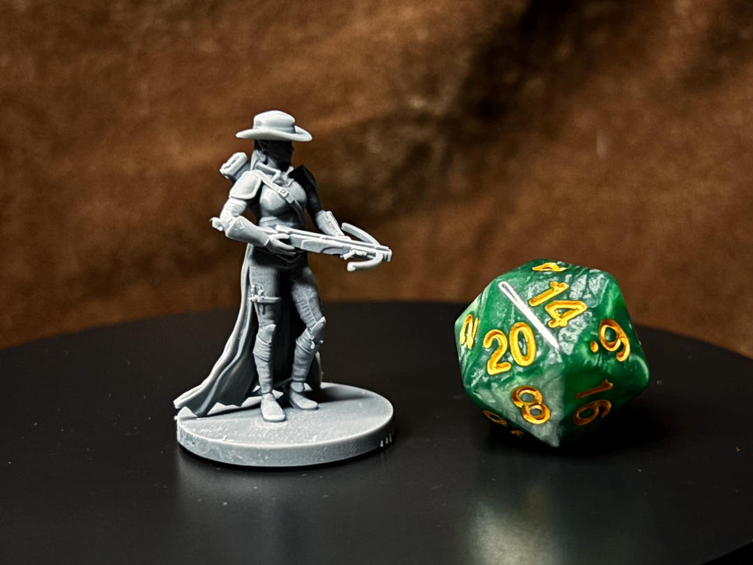 Female Elf Crossbow Ranger D&D 5e Miniatures 3D Printed Minis Dungeons ...