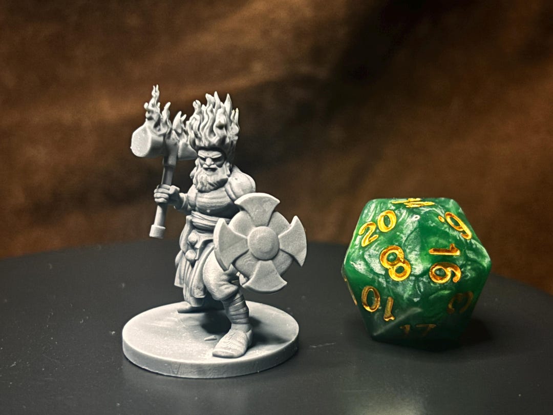 Azer D&D 5e Miniatures 3D Printed Minis Dungeons and Dragons 28mm Scale ...