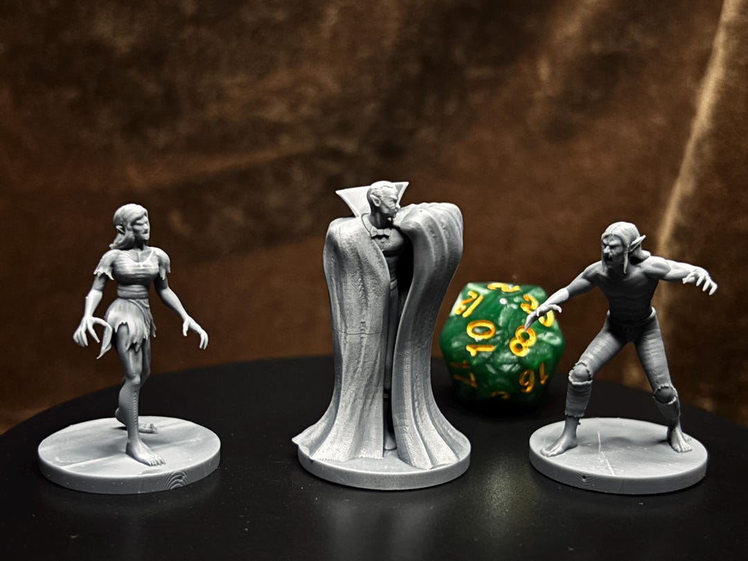 Vampire Set - Dnd Undeads - D&D 5e Miniatures - 3D Printed Minis ...