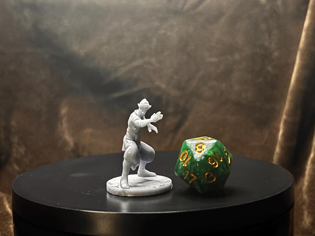 Elf Monk Male /w Ponytail D&D 5e Miniatures 3D Printed Minis Dungeons ...