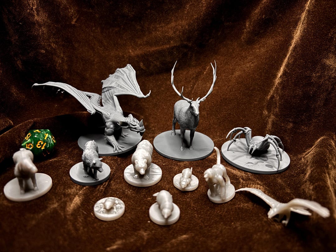 Wild Shape Set for Druids - D&D 5e Miniatures - 3D Printed Minis ...
