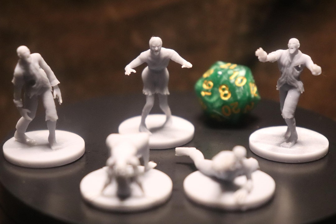 Zombies Dnd Undeads D&D 5e Miniatures 3D Printed Minis Dungeons and ...