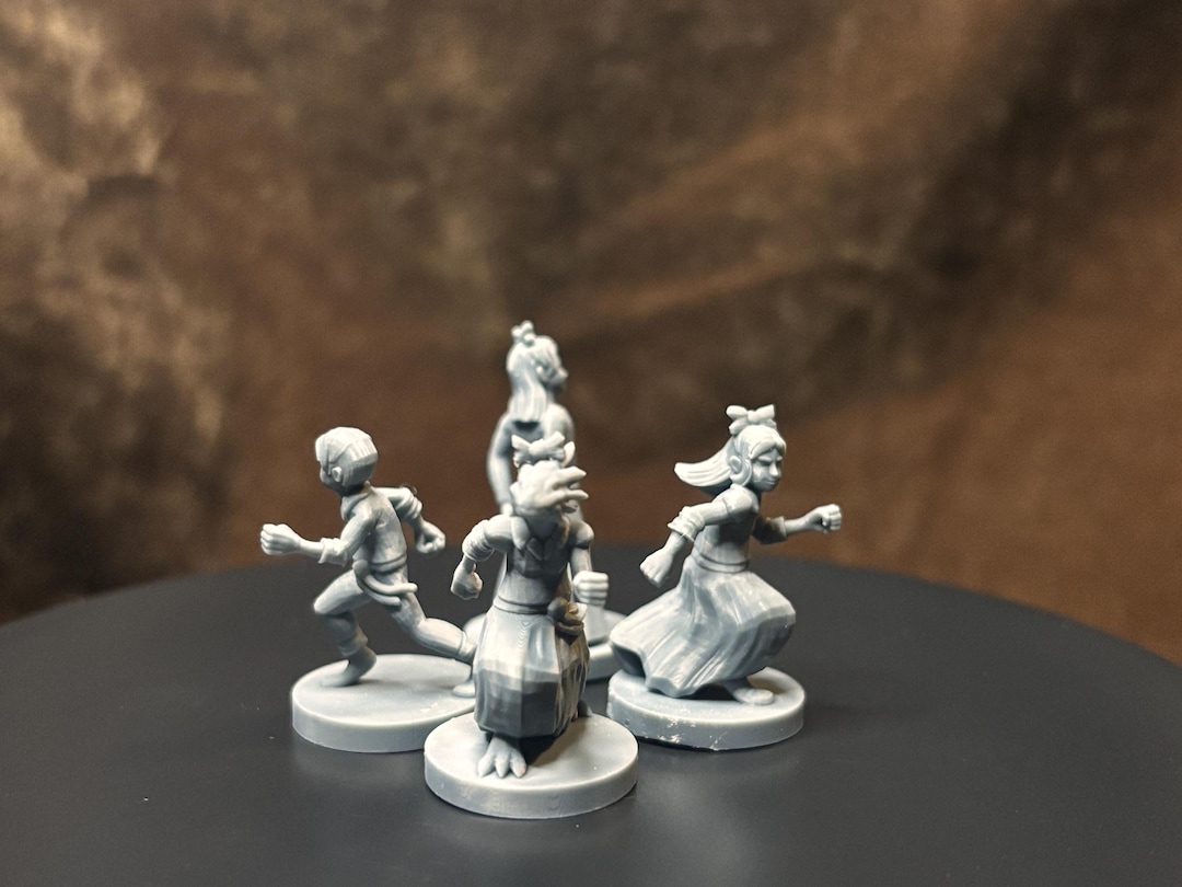 Kids / Children Set of 4 - Dnd Npcs - D&D 5e Miniatures - 3D Printed ...