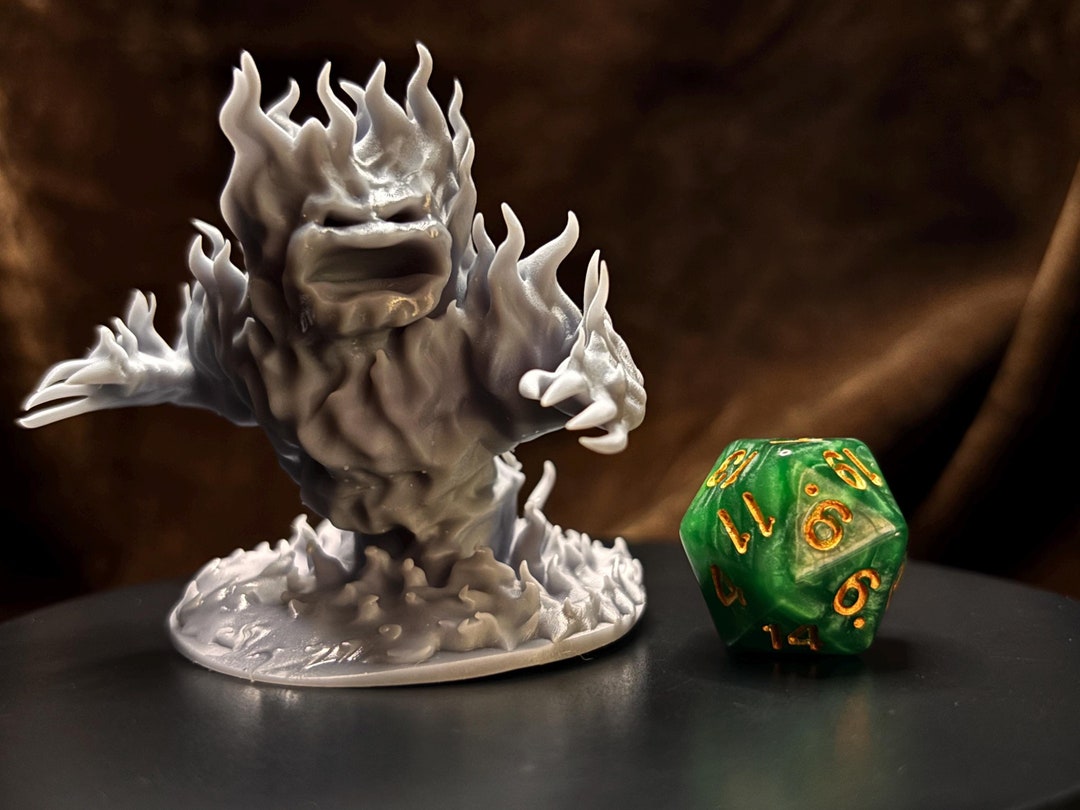 Fire Elemental D&D 5e Miniatures 3D Printed Minis Dungeons and Dragons ...